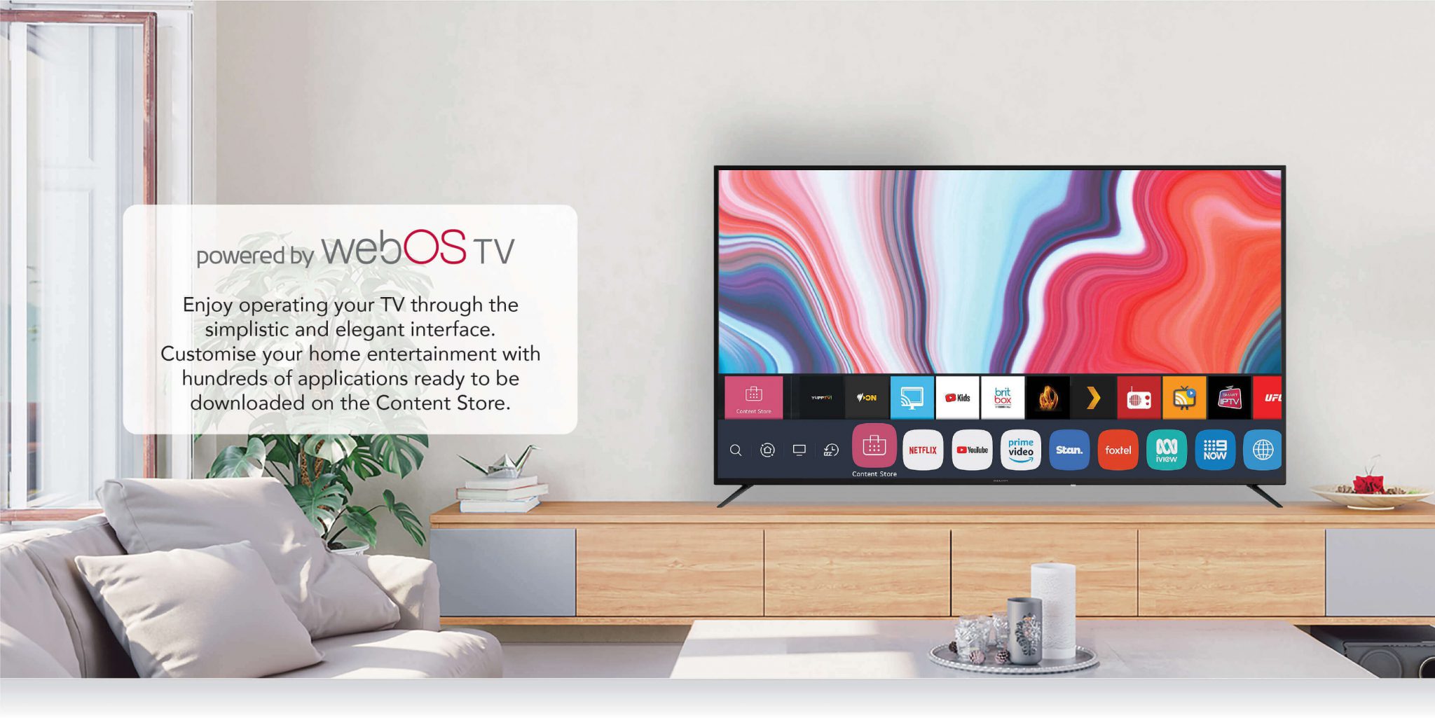 70” 4K Ultra HD webOS Smart TV – Bauhn