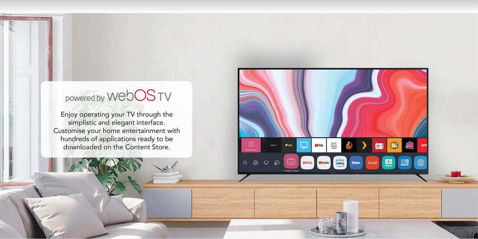 75” 4K Ultra HD webOS Smart TV – Bauhn