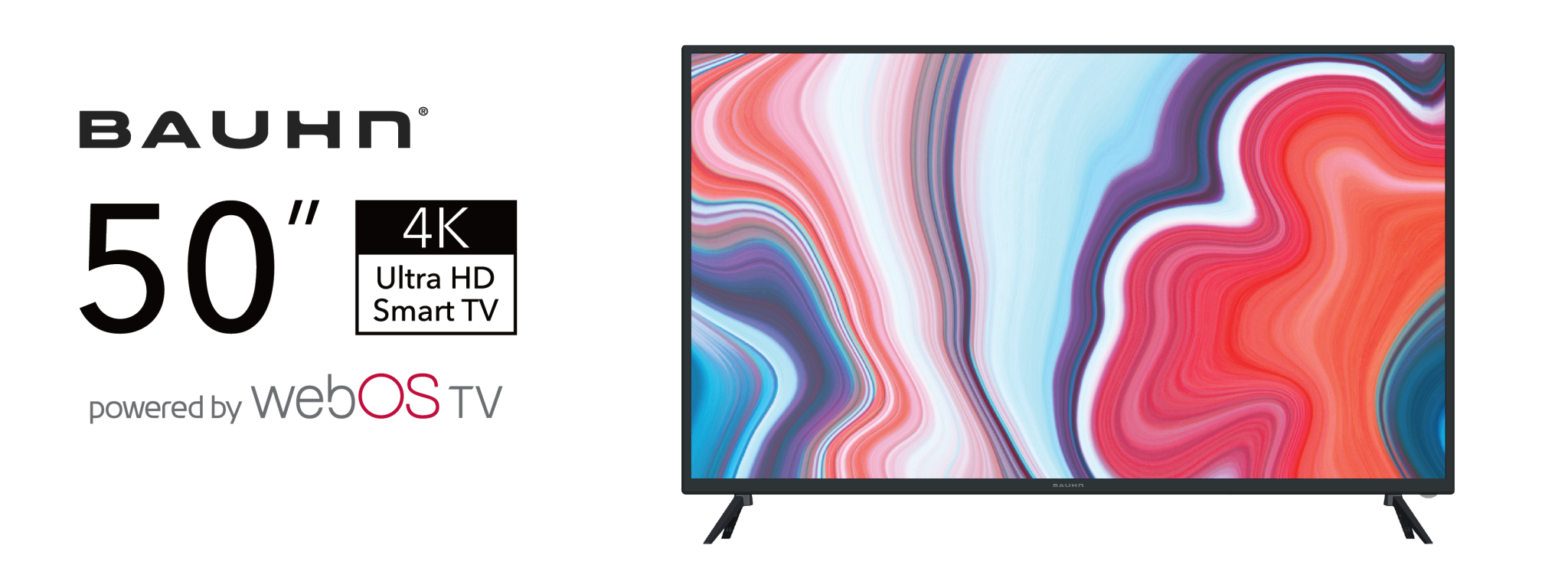 50” 4K Ultra HD webOS Smart TV – Bauhn
