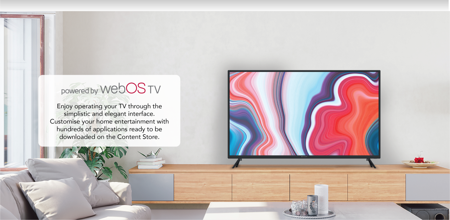 50” 4K Ultra HD webOS Smart TV – Bauhn