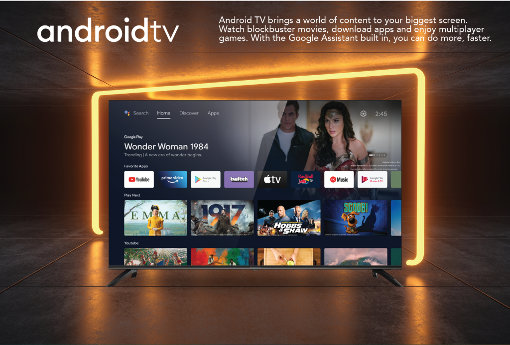 55″ 4K QLED Android TV – Bauhn
