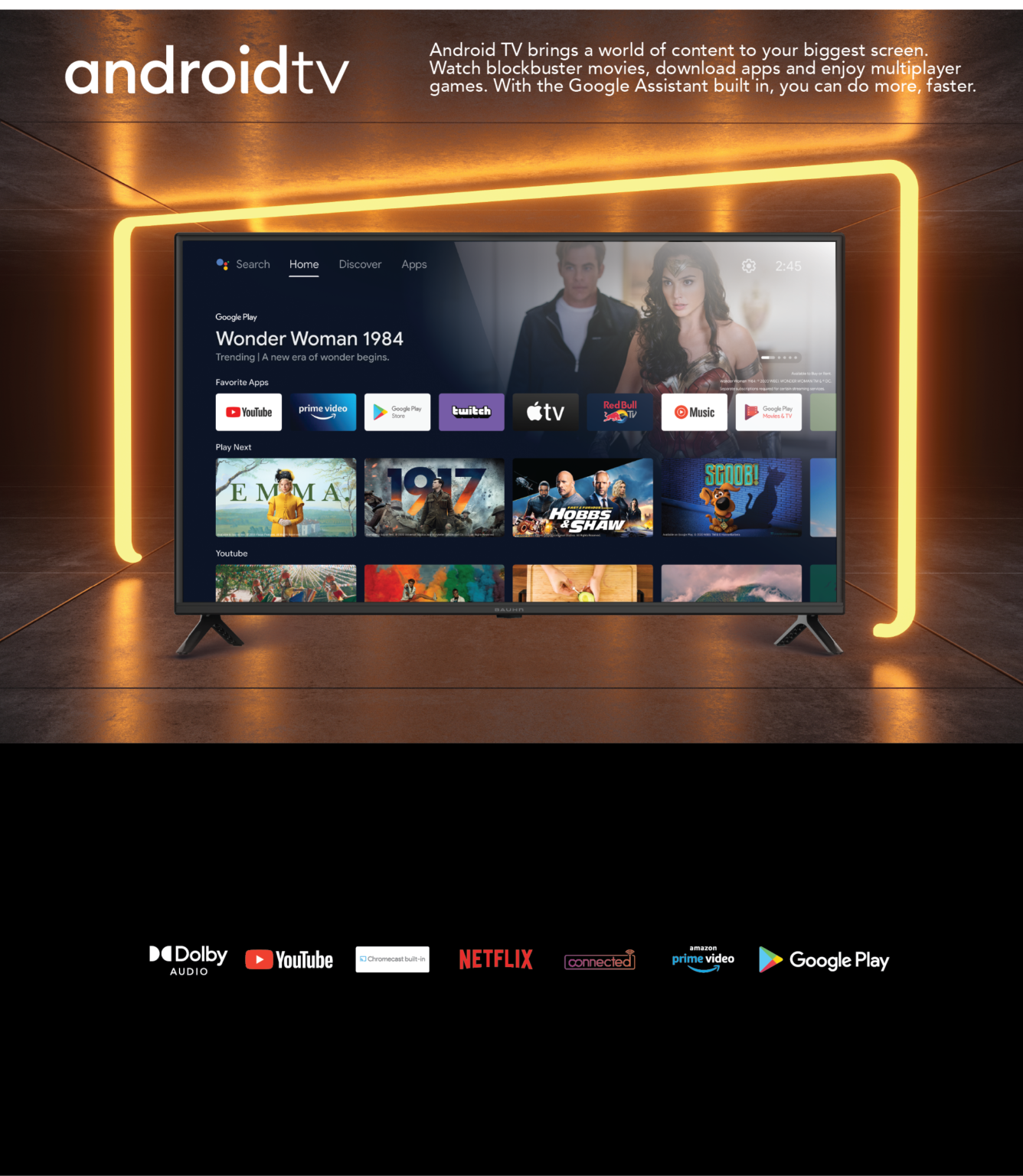 40″ Full HD Android TV – Bauhn
