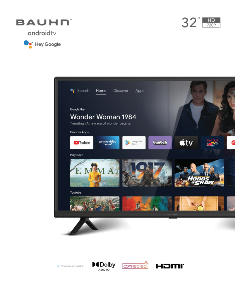 32″ HD LED Android TV – Bauhn