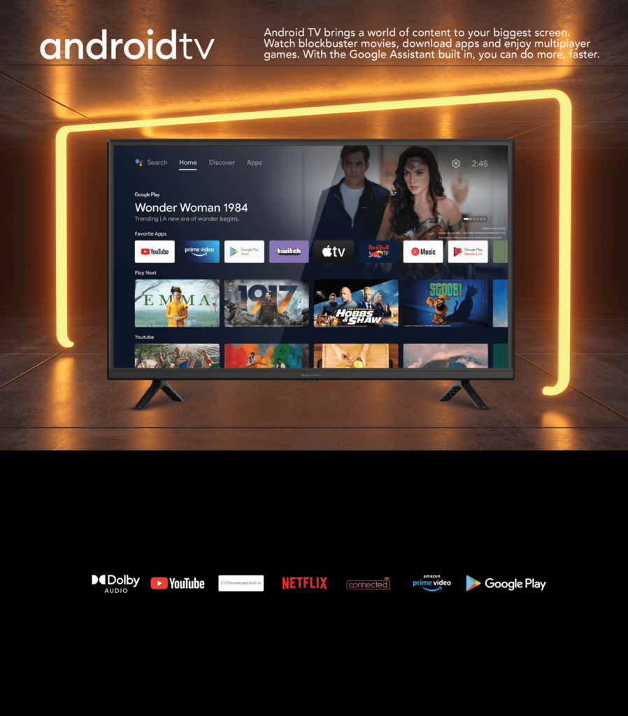 32″ HD LED Android TV – Bauhn
